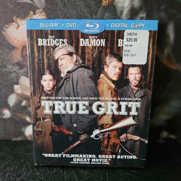 Media | True Grit Blu Ray Dvd Combo Pack 2 Discs 210 Bridges Damon Coen ...